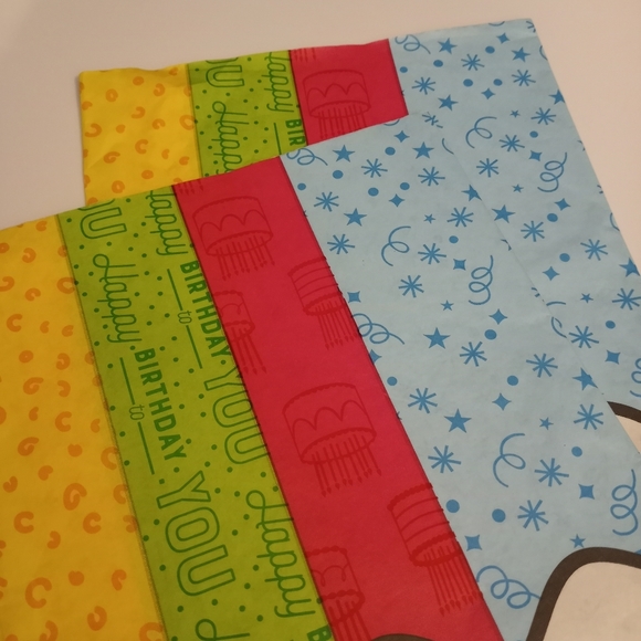 Party Supplies | 2 Packs Birthday Party Tissue Gift Paper 16 Sheets ...